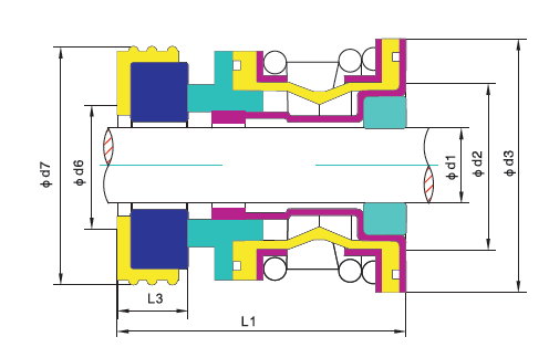 Type E Single Spring Mechanical Seal for Water Pump from China ...